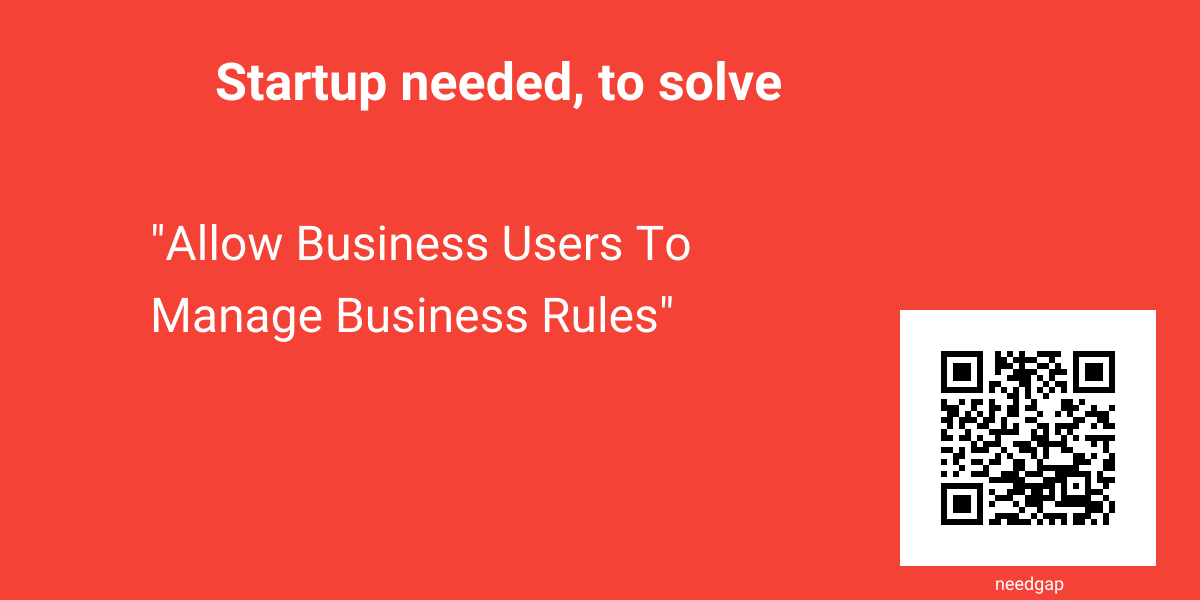 Allow Business Users To Manage Business Rules | needgap
