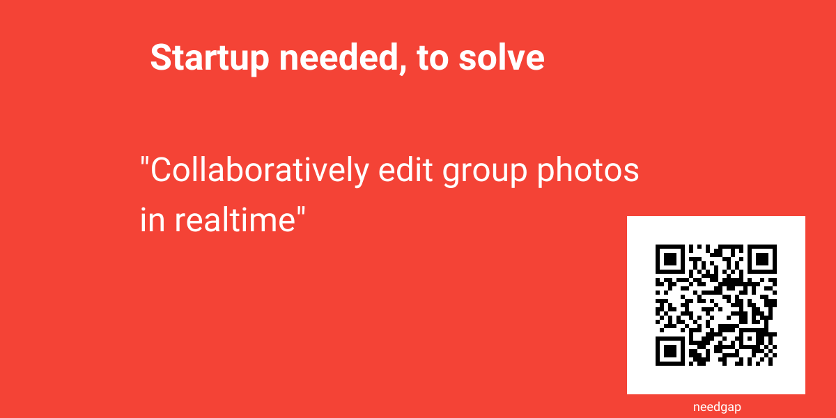 Collaboratively edit group photos in realtime | needgap