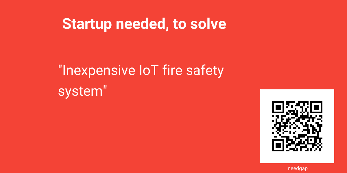 Inexpensive IoT fire safety system | needgap